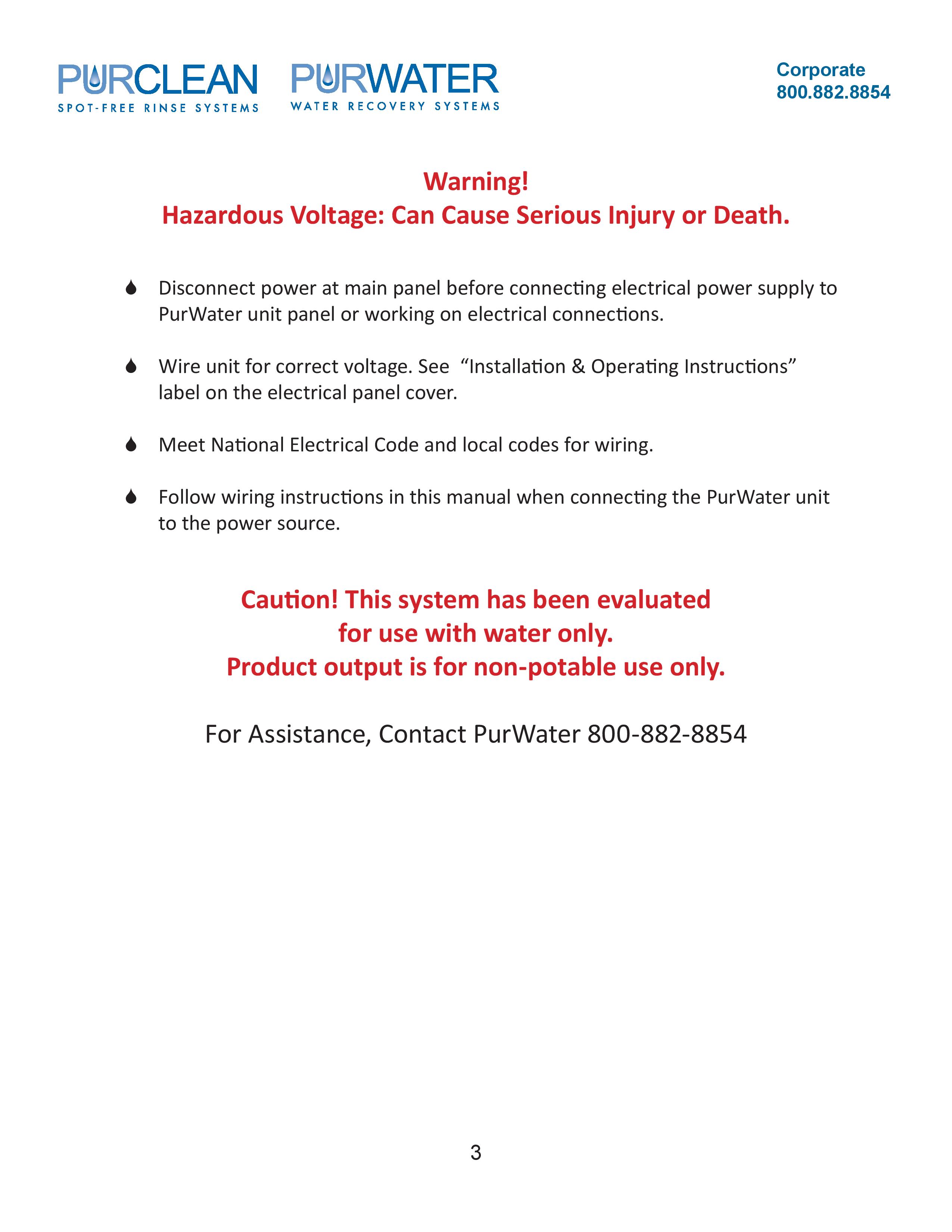 Operator Manual: Purclean Reclaim Gen 3 – Tommy Car Wash Systems