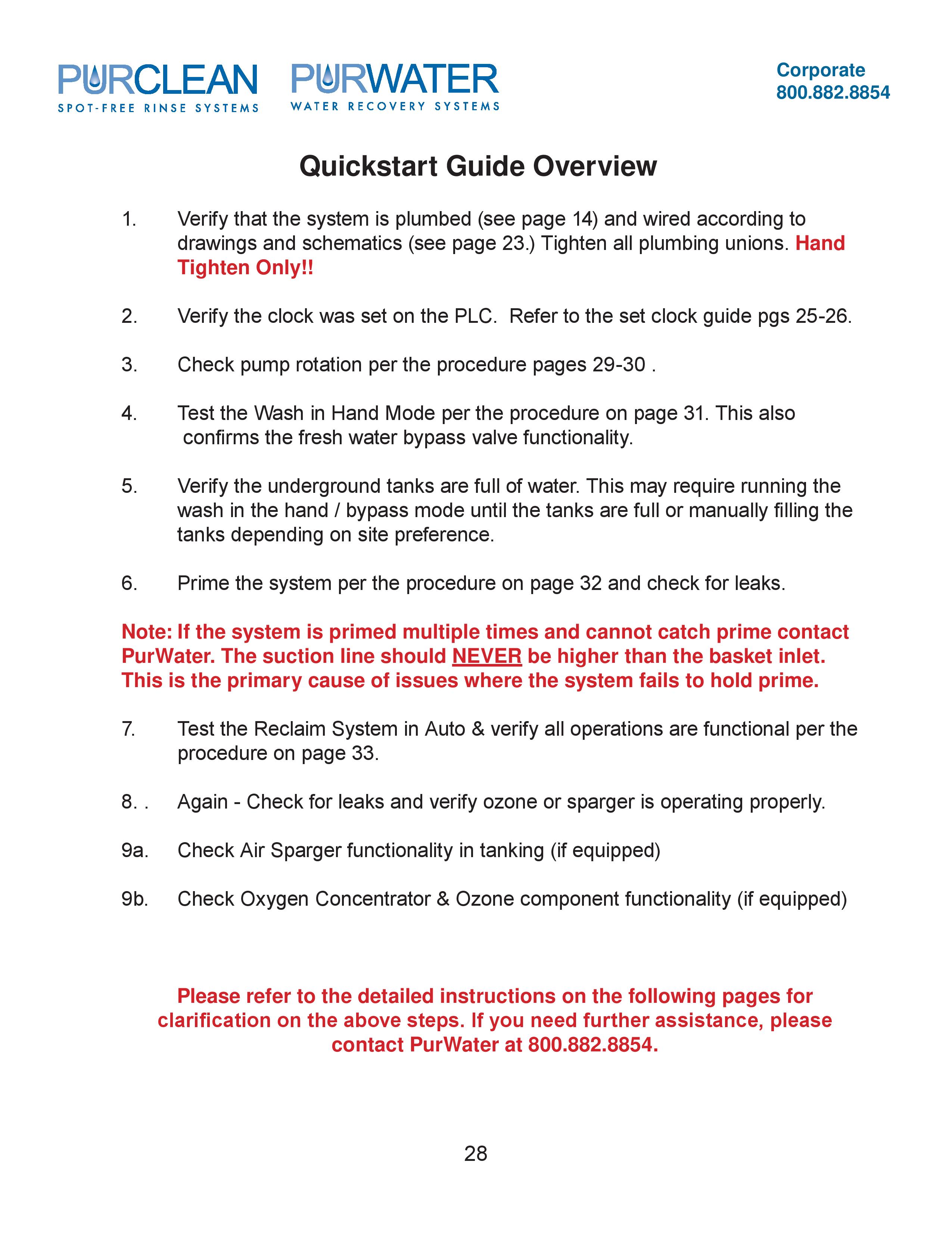 Operator Manual: Purclean Reclaim Gen 3 – Tommy Car Wash Systems