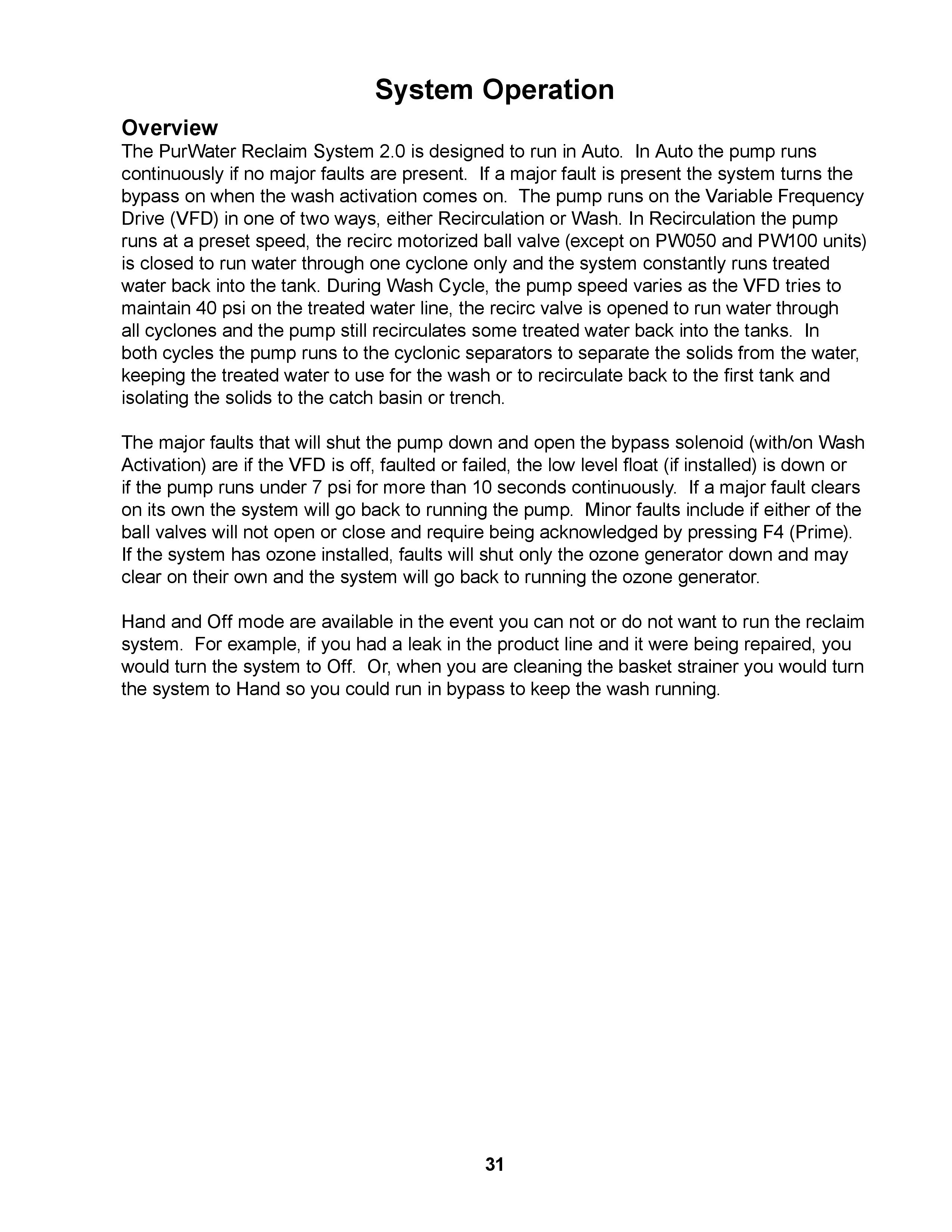 Operator Manual: Purclean Reclaim Gen 2 – Tommy Car Wash Systems