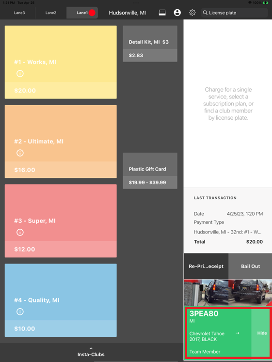 Processing a member in the cashier lane – Tommy Car Wash Systems