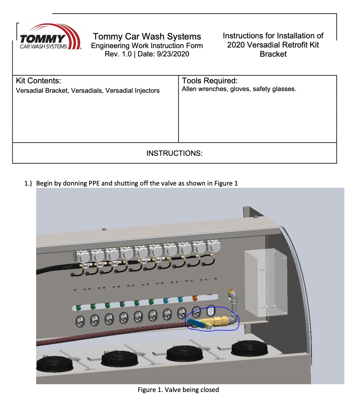 Post 2020 Pod - Versadial Retrofit – Tommy Car Wash Systems