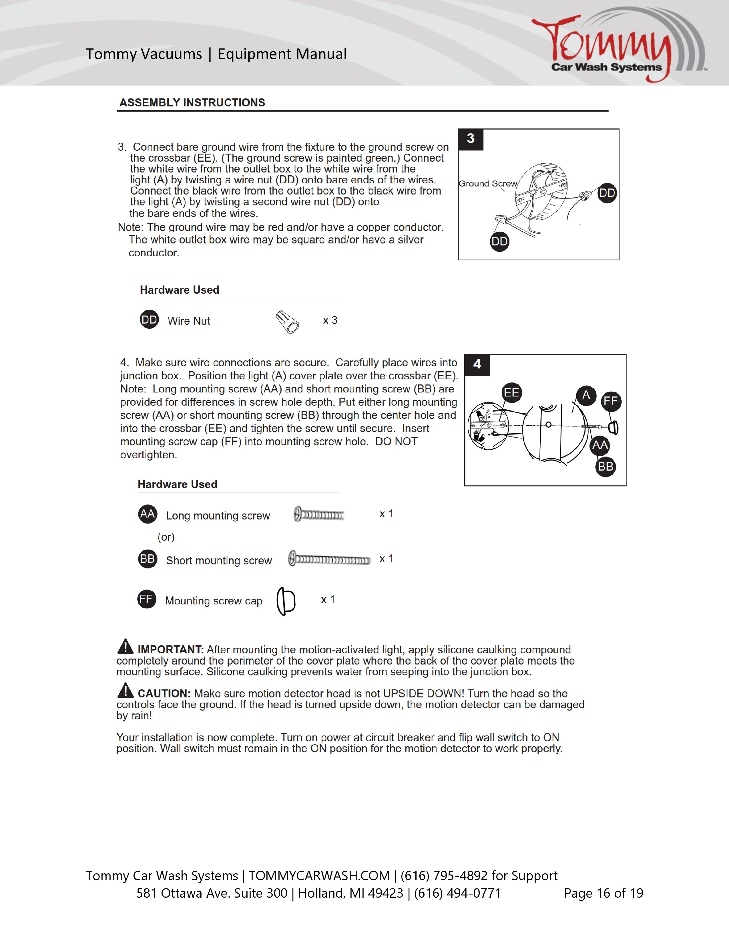 Operator Manual: Tommy Car Wash Systems Vacuum Stations – Tommy Car ...