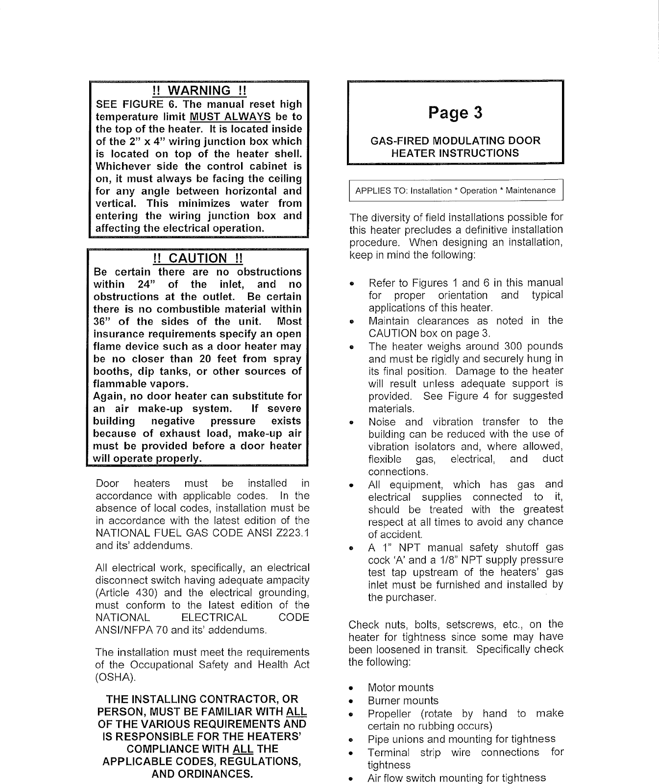 Operator Manual: Solaronics Heated Blower – Tommy Car Wash Systems